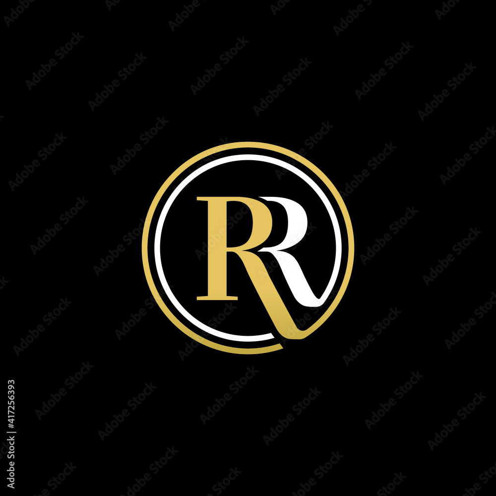 rr luxury logo design vector icon symbol Stock Vector | Adobe Stock