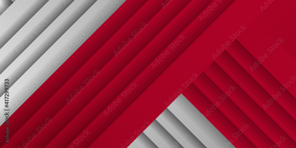 Abstract red and white silver background. Abstract red and grey tech ...