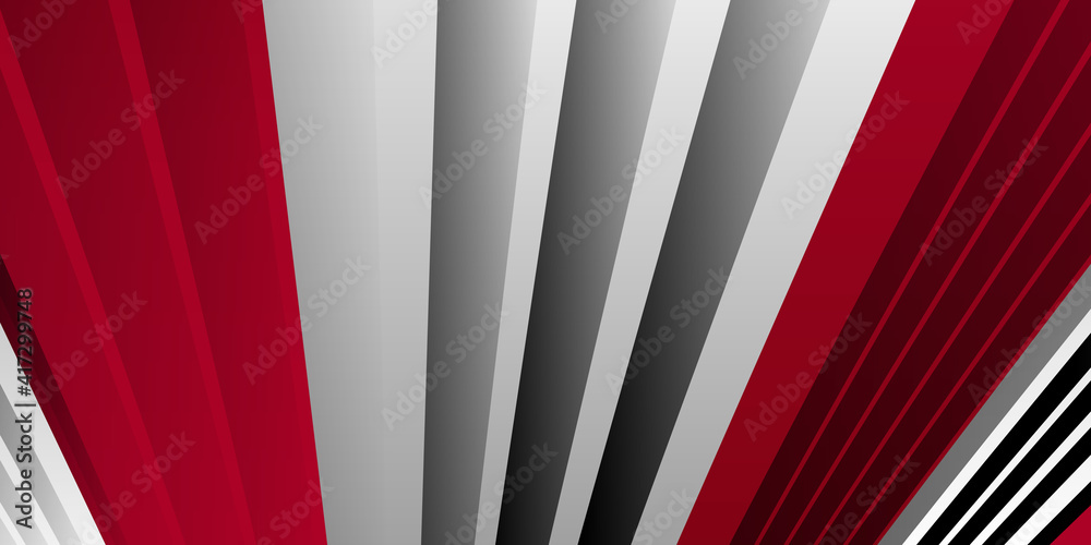 Abstract red and white silver background. Abstract red and grey tech ...