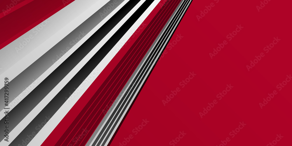 Abstract red and white silver background. Abstract red and grey tech ...