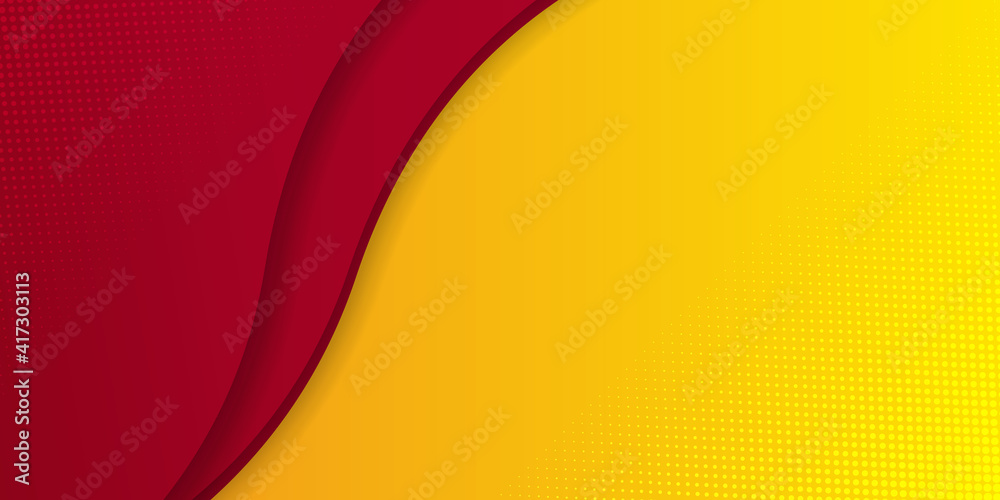 Modern simple red orange yellow abstract 3d background with copy space ...