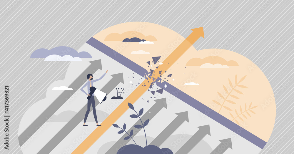 Breakthrough moment with powerful obstacle smashing scene tiny person ...