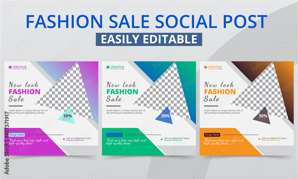 Minimalist clothing social media post design for the shop owner new ...