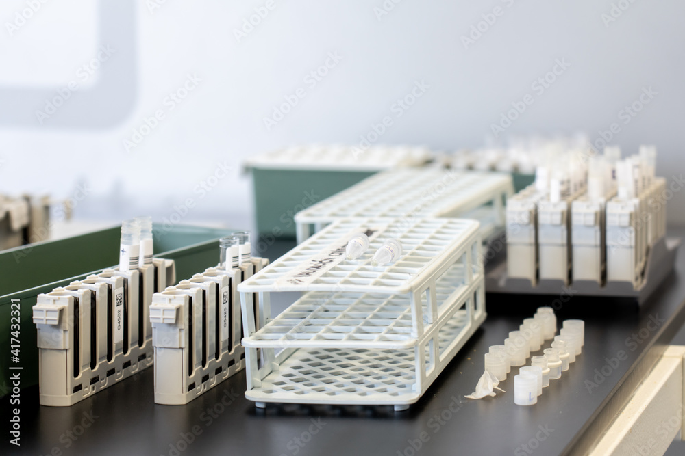 laboratory doing tests for vaccine blood collection and hematology ...