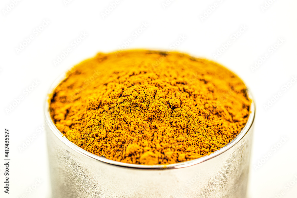 Uranium, radioactive ore on isolated white background, mineral and ...