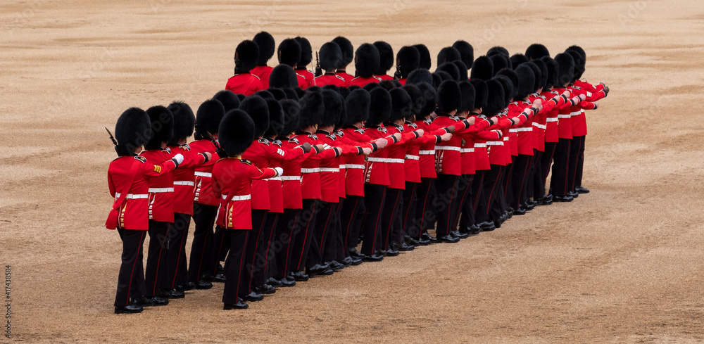 Poster Trooping the Colour, military ceremony at Horse Guards Parade ...
