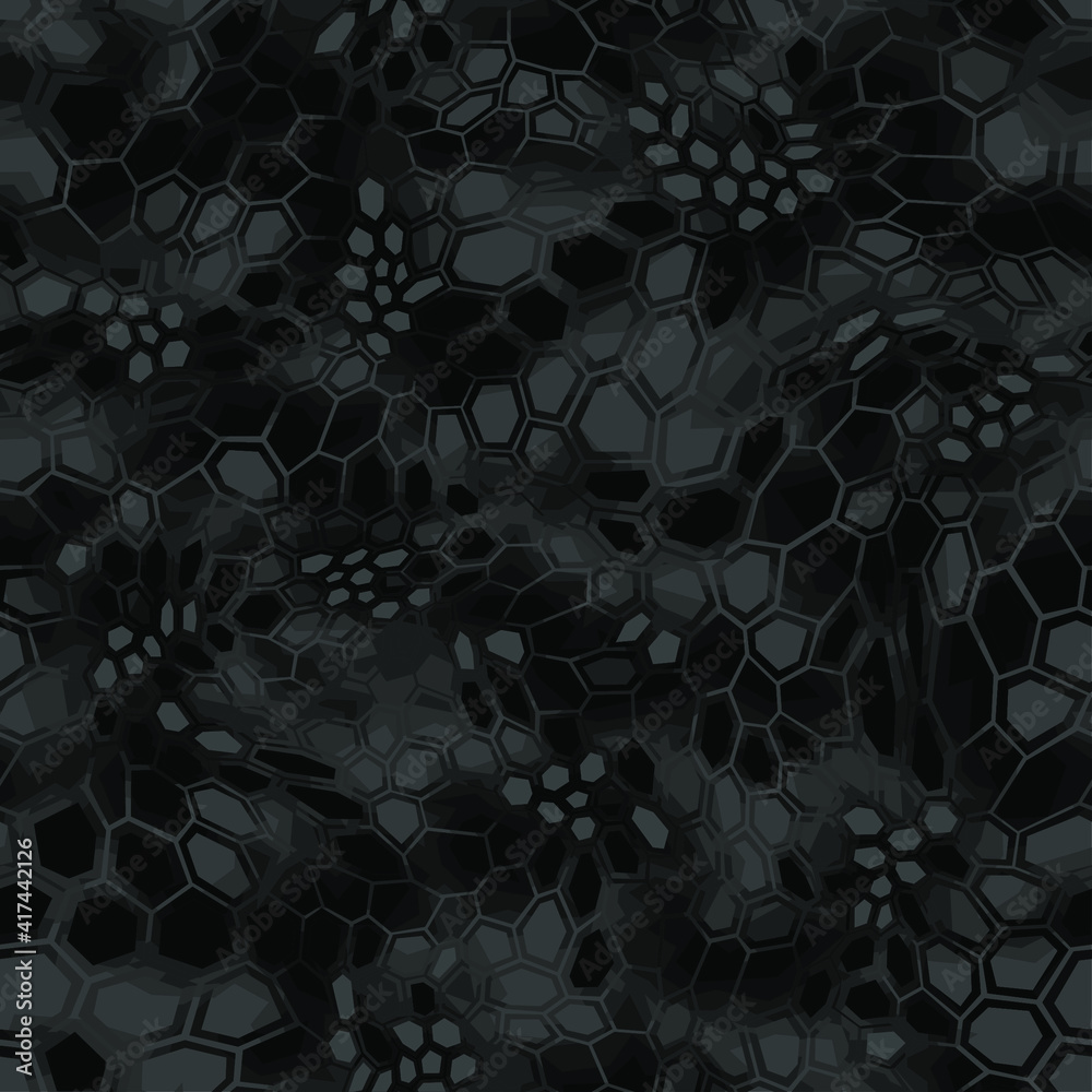 Hexagonal camouflage seamless patern. Abstract modern endless digital ...