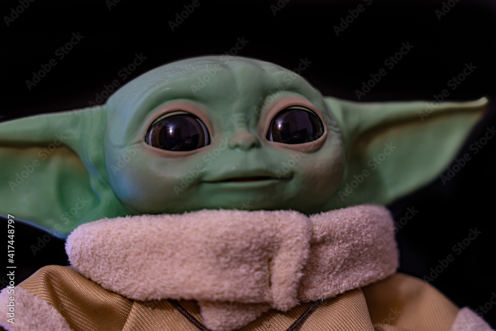 DECEMBER 2020: The Child or baby Yoda, fictional character from the TV ...