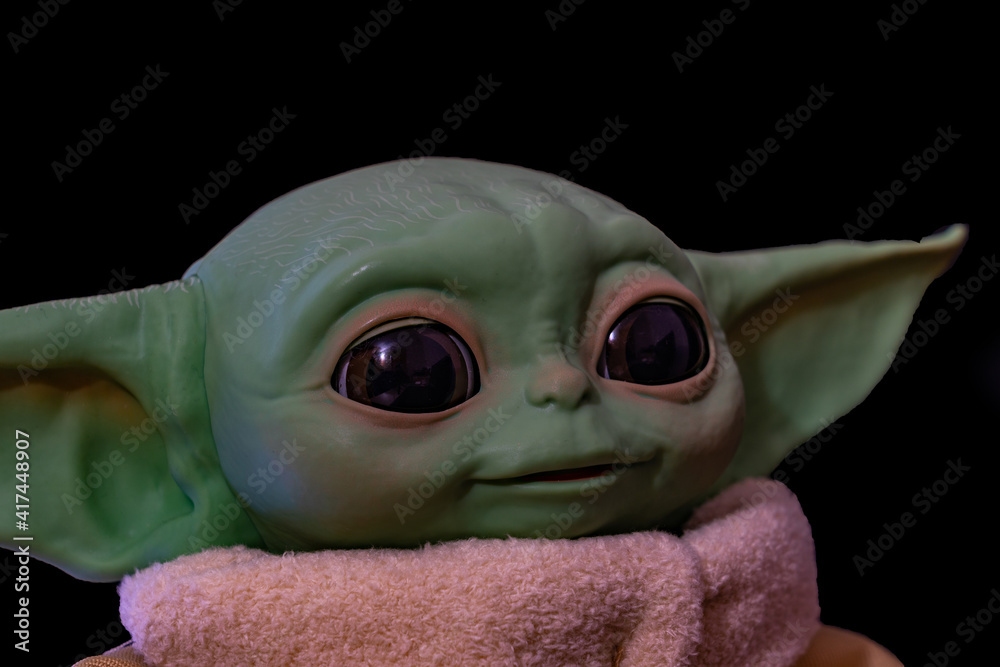 DECEMBER 2020: The Child or baby Yoda, fictional character from the TV ...
