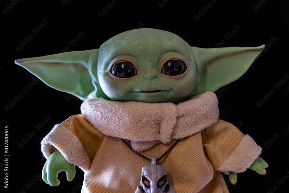 DECEMBER 2020: The Child or baby Yoda, fictional character from the TV ...