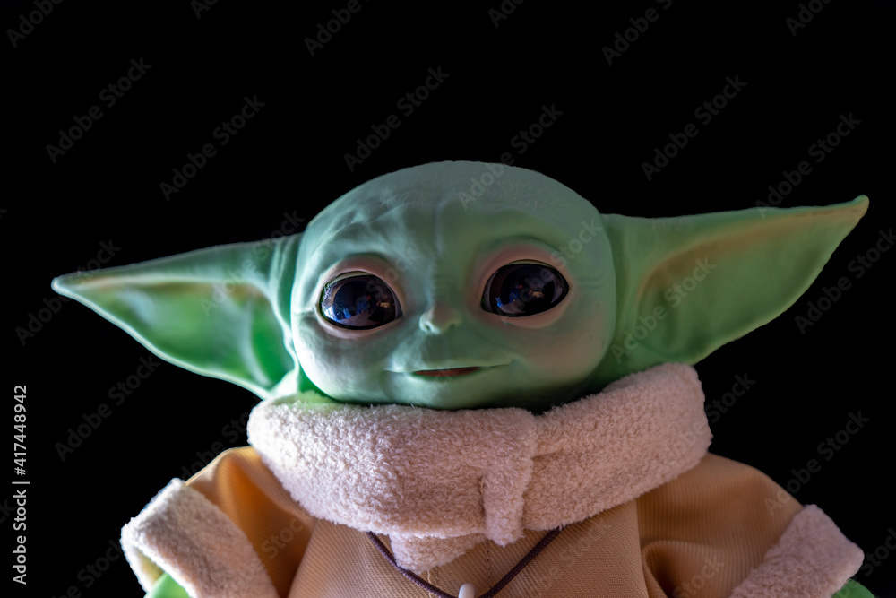 DECEMBER 2020: The Child or baby Yoda, fictional character from the TV ...
