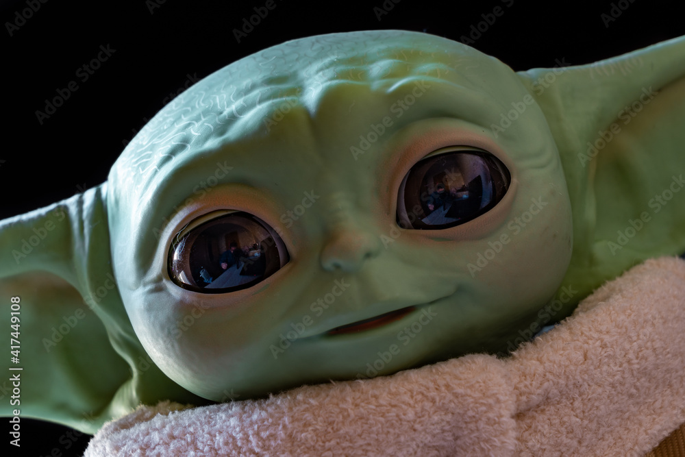 DECEMBER 2020: The Child or baby Yoda, fictional character from the TV ...