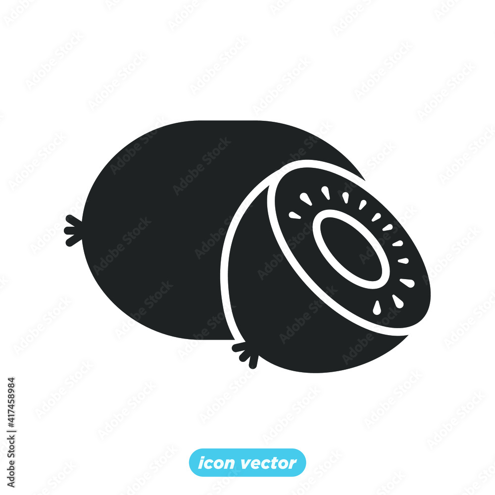 fresh Kiwi icon. Kiwi fruits healthy lifestyle symbol template for ...