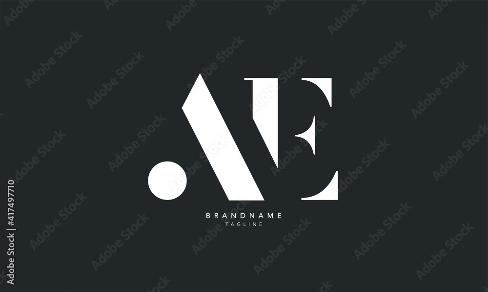 Alphabet letters Initials Monogram logo AE, EA, A and E Stock Vector ...