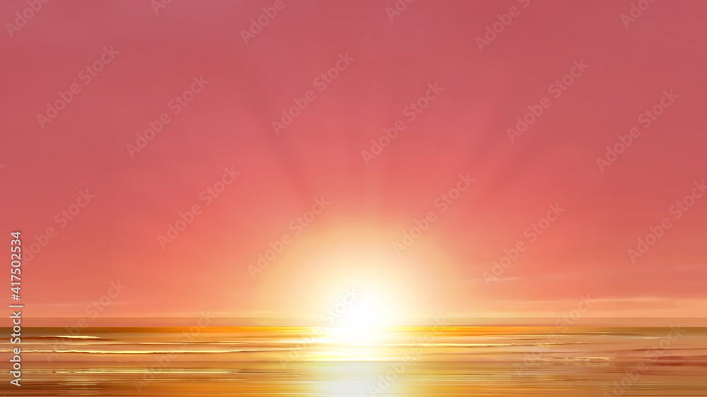 Summer Pink Sunset