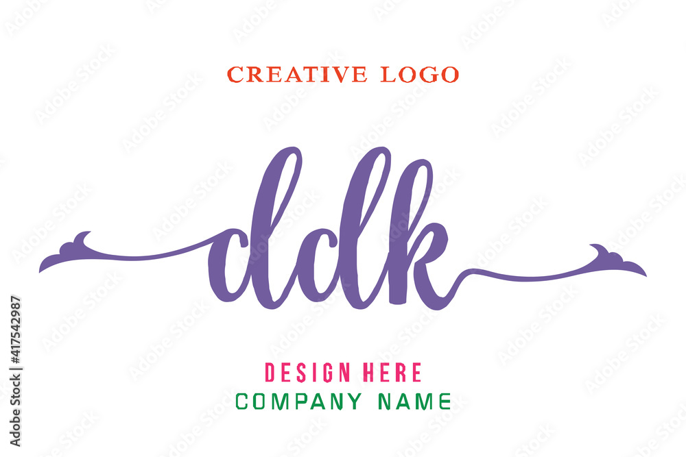 DDK lettering logo is simple, easy to understand and authoritative ...