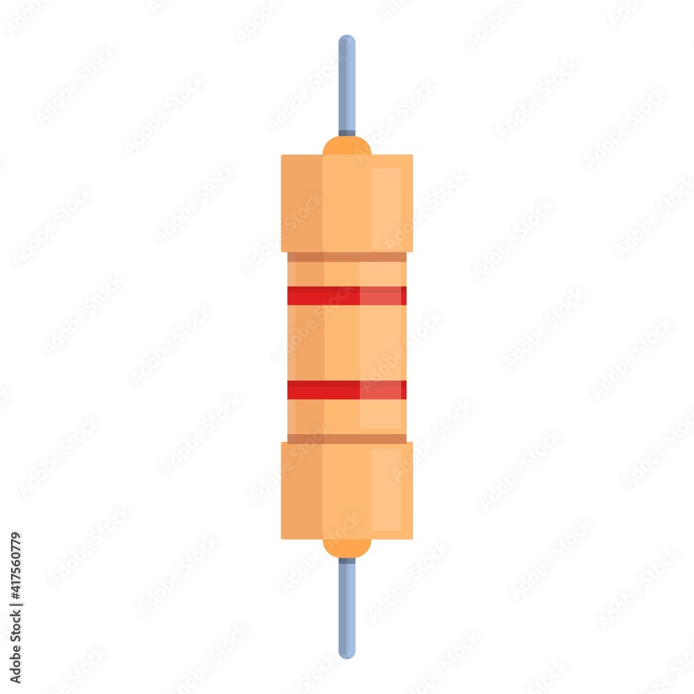 Vetor de Voltage resistor icon. Cartoon of voltage resistor vector icon ...