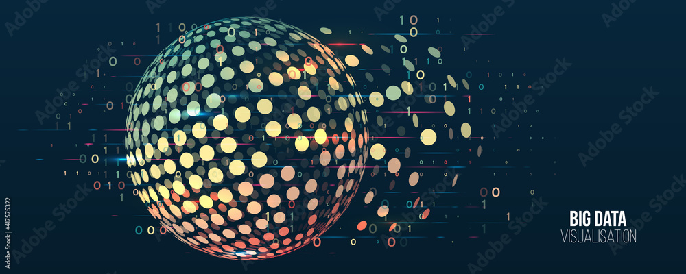 Wide Big data visualization. Machine learning algorithm for information ...