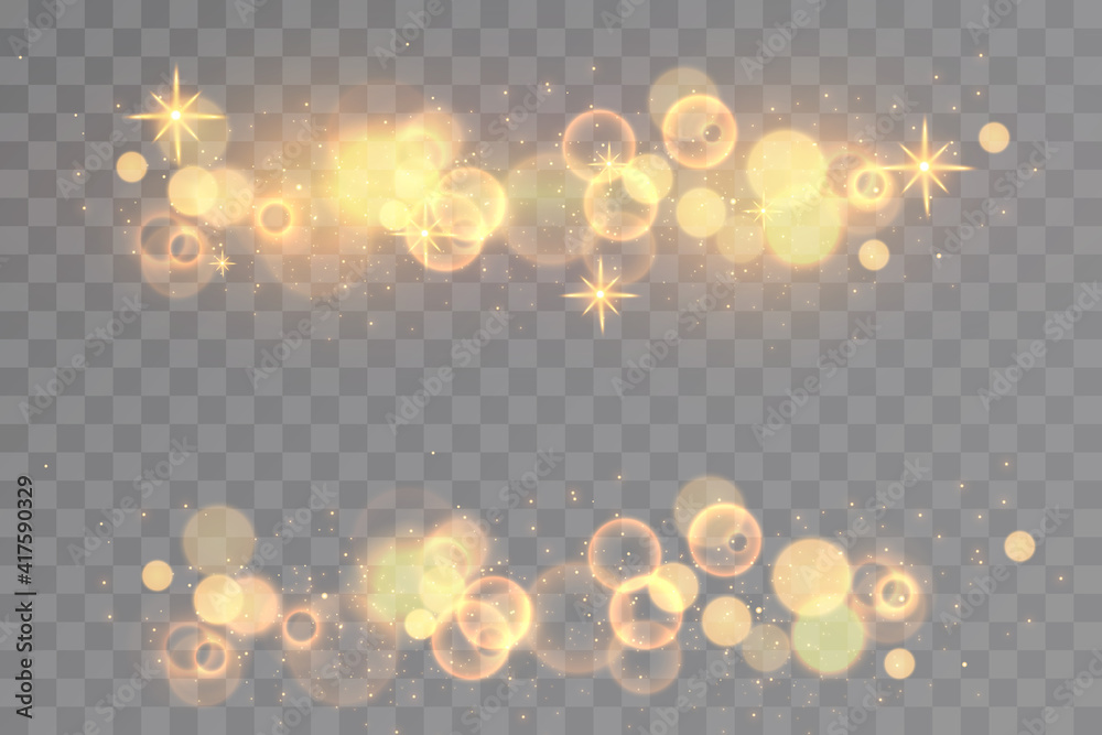 Bokeh background with sparkles.Light effect.bright particles. Stock ...