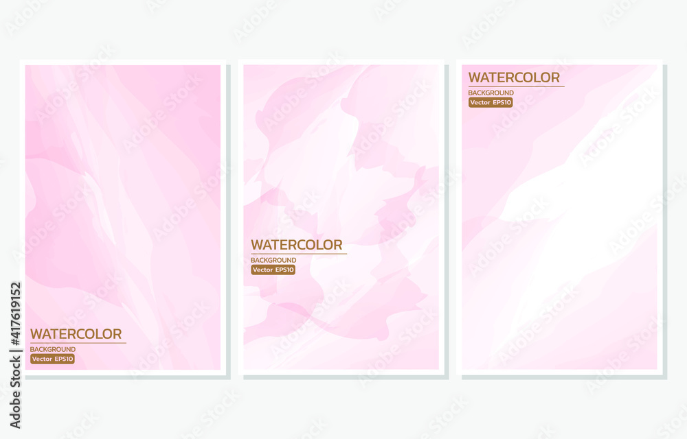 Abstract peach,pink watercolor background isolated.Design for ...