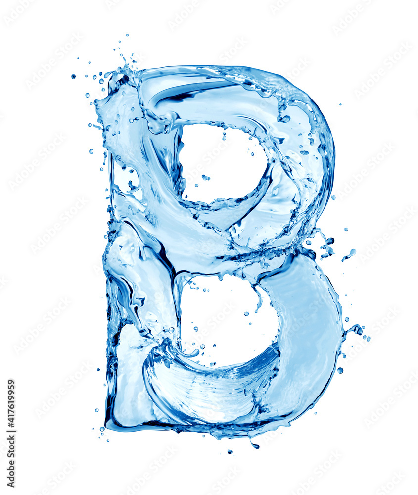 Water Letter B
