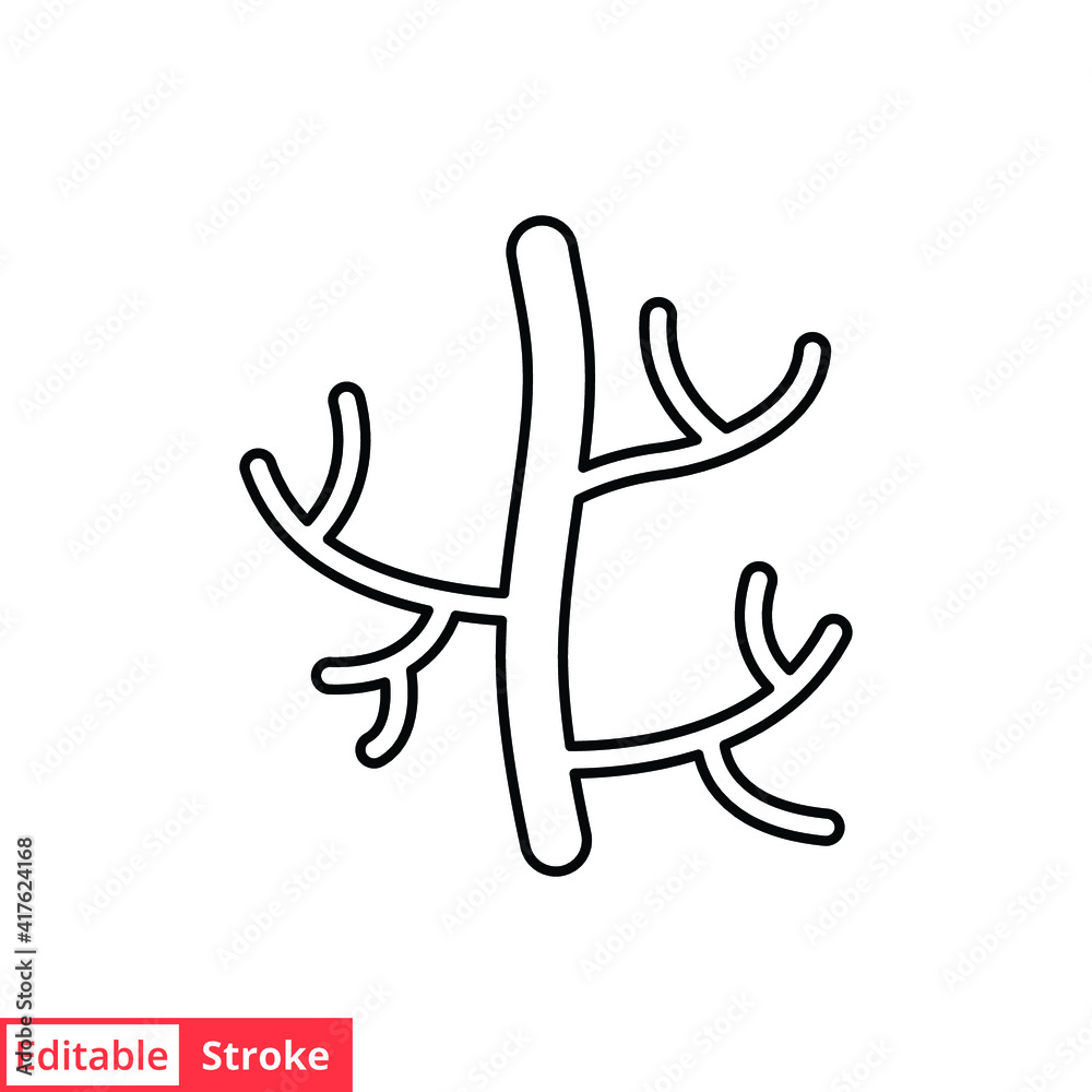 Human artery line icon. Outline style can be used for web, mobile, ui ...