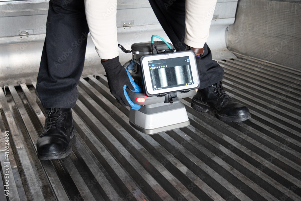 CONTAINER INSPECTION WITH X-RAY SCANNER Stock Photo | Adobe Stock
