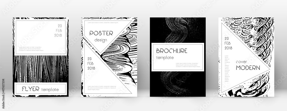 Cover page design template. Stylish brochure layout. Creative trendy ...