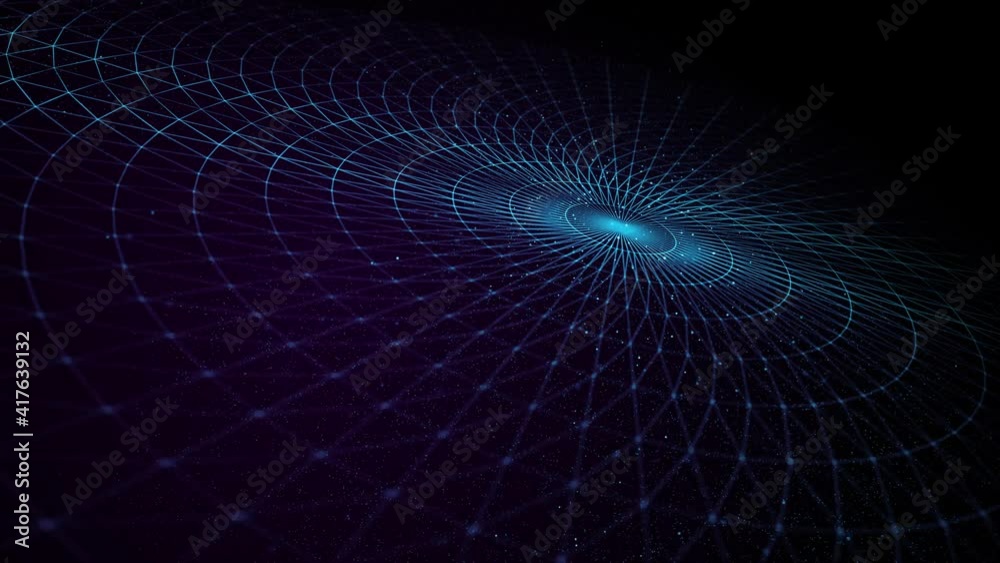 Abstract Space Rotating Low Polygons Disc Background Loop/ 4k animation ...