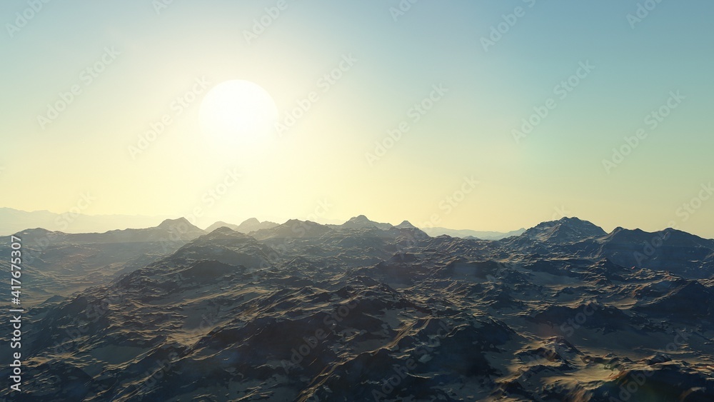science fiction wallpaper, cosmic landscape, realistic exoplanet ...