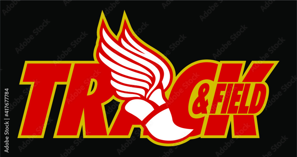 Track And Field Foot Logo