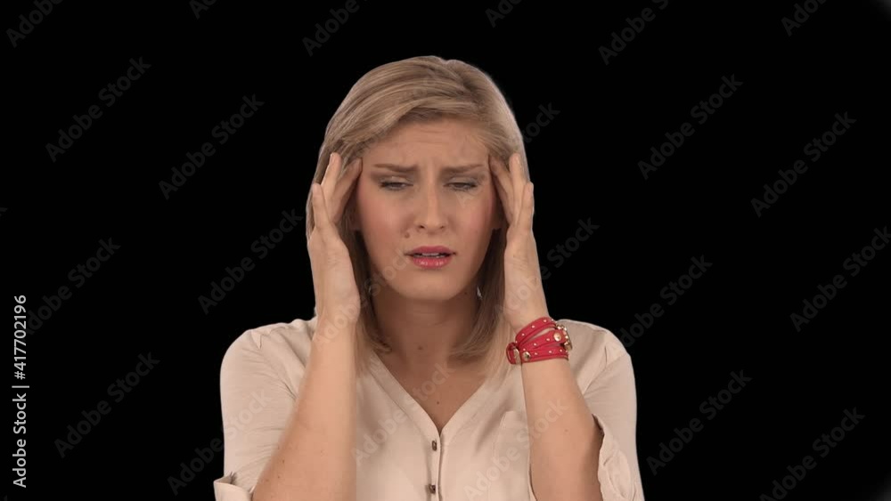 Human reactions captured against green screen with alpha (transparency ...