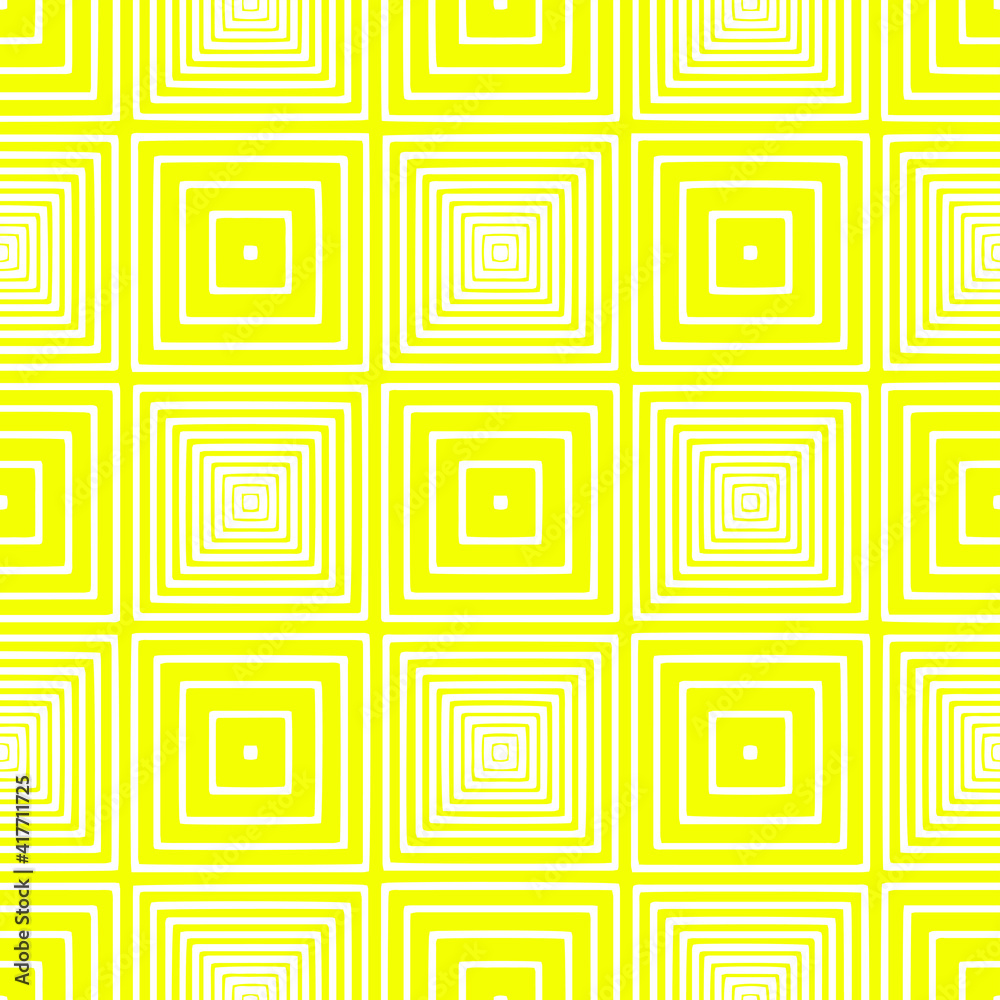 Full seamless yellow geometric square texture pattern for decor and ...
