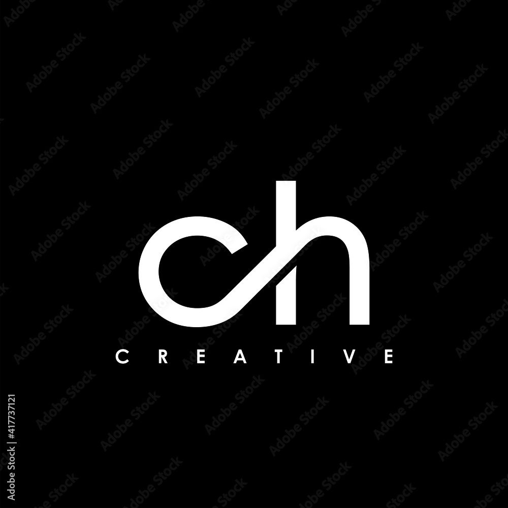 CH Letter Initial Logo Design Template Vector Illustration Stock Vector ...
