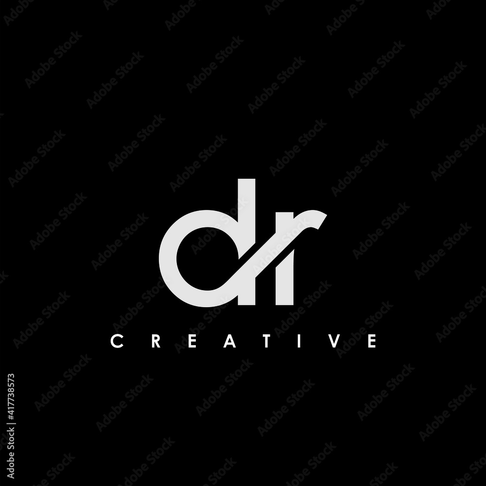 DR Letter Initial Logo Design Template Vector Illustration Stock Vector ...