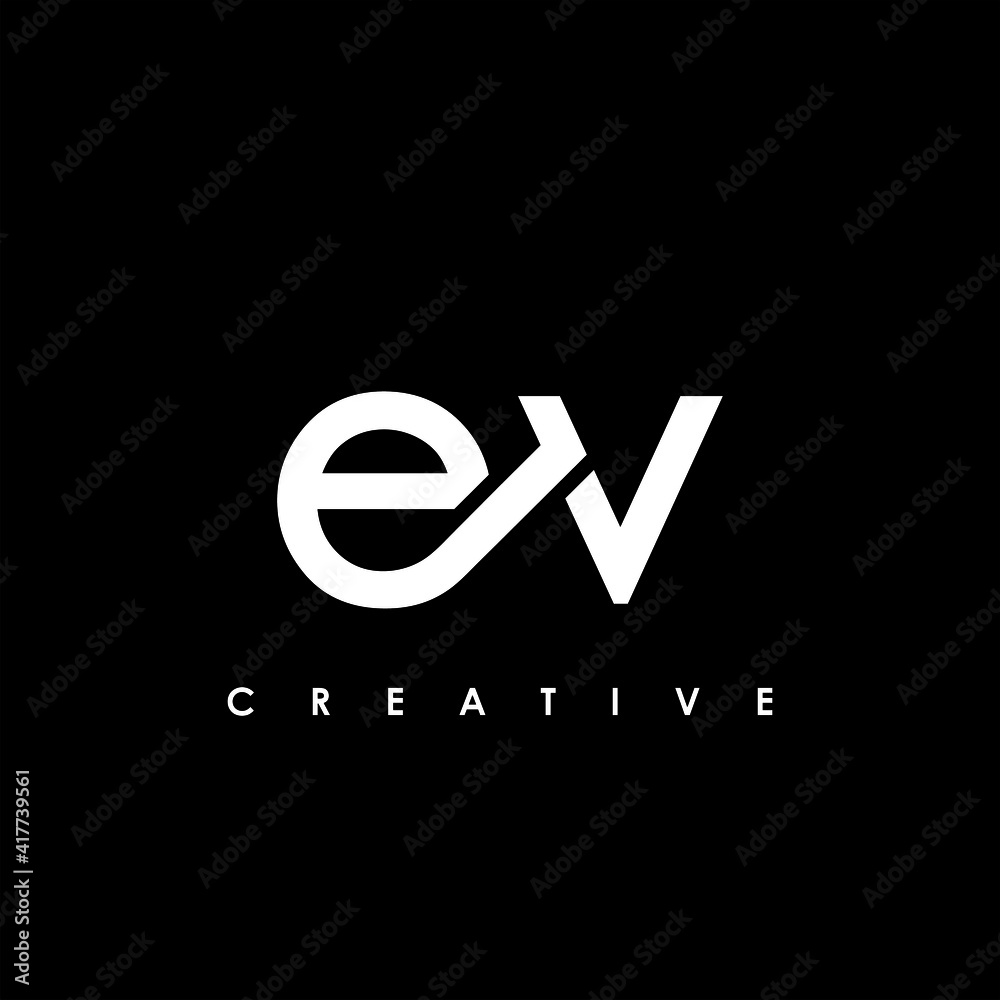 EV Letter Initial Logo Design Template Vector Illustration Stock Vector ...