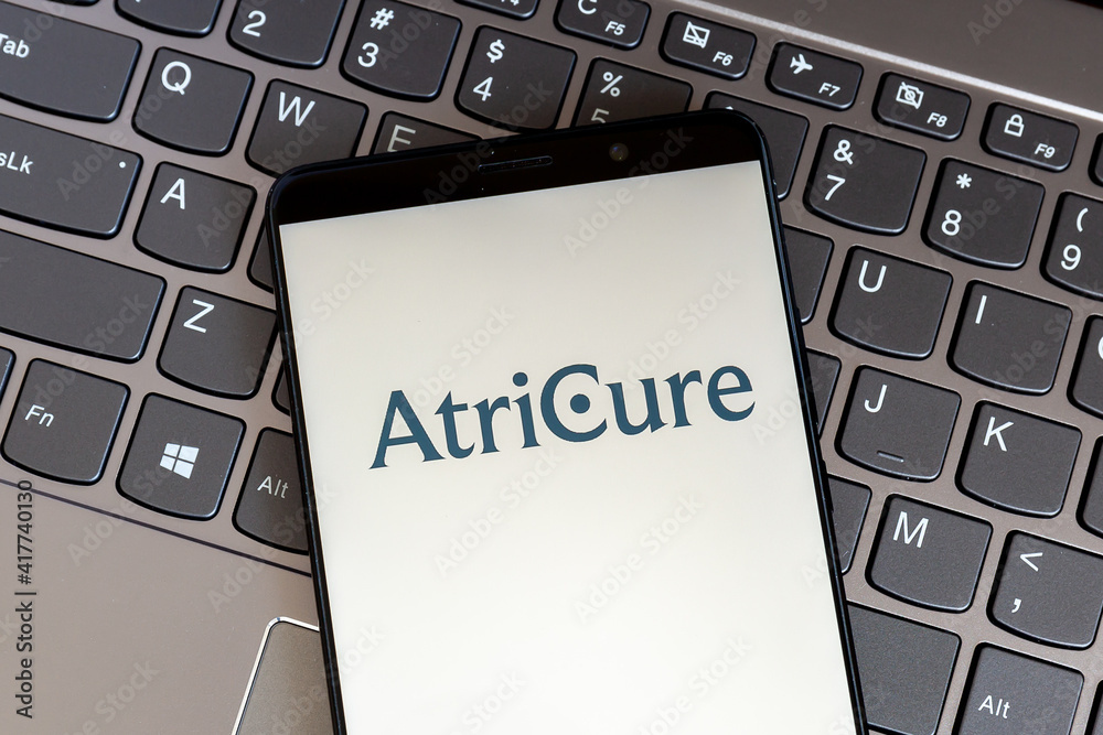 Toronto, On, Canada - February 27, 2021: AtriCure logo on smartphone ...
