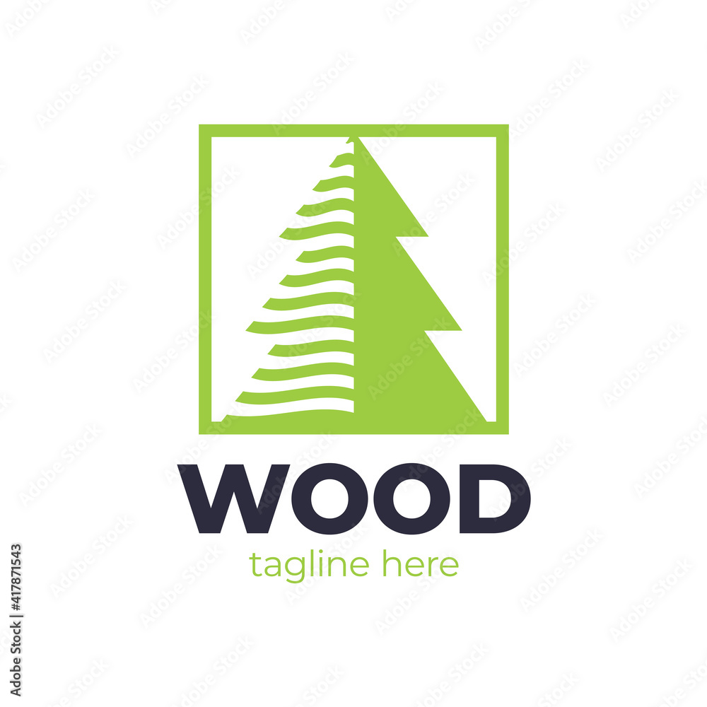 arrow up tree logo vector business symbol illustration design. Wood ...