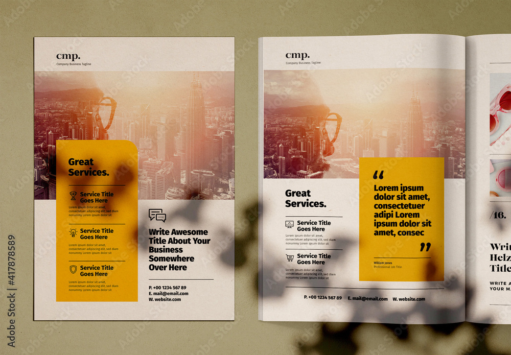 Brochure Layout Stock Template | Adobe Stock