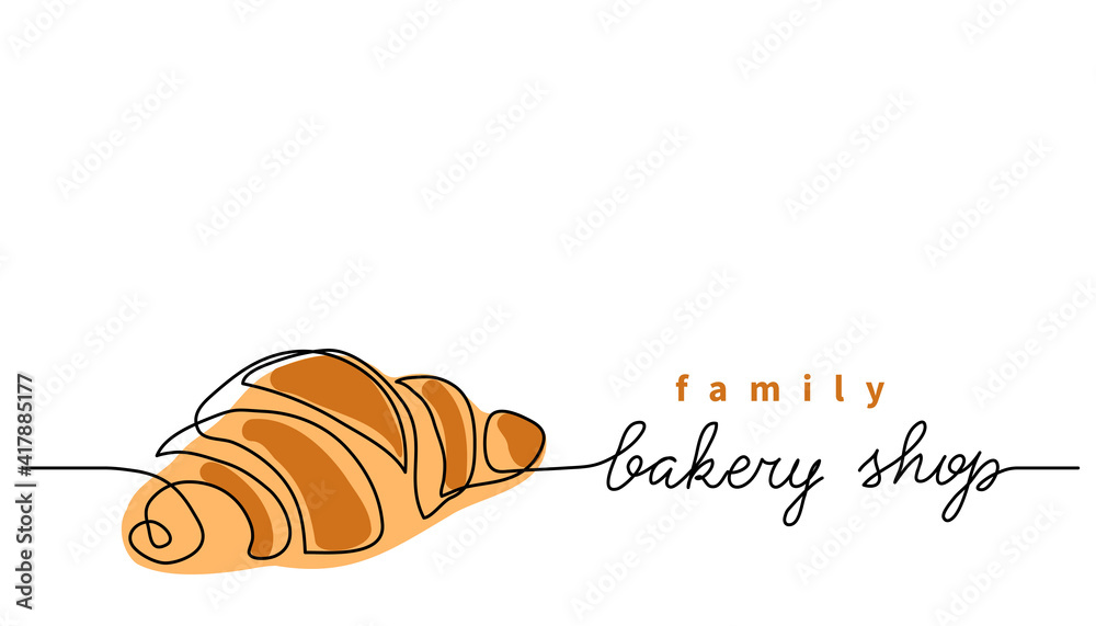 Bakery shop or store vector sign, banner, poster, background. One ...