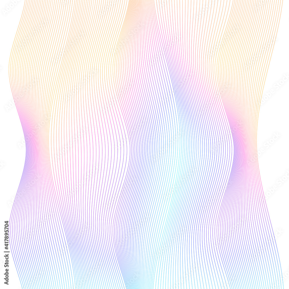 Soft rainbow color. Linear background. Design elements. Poligonal lines ...