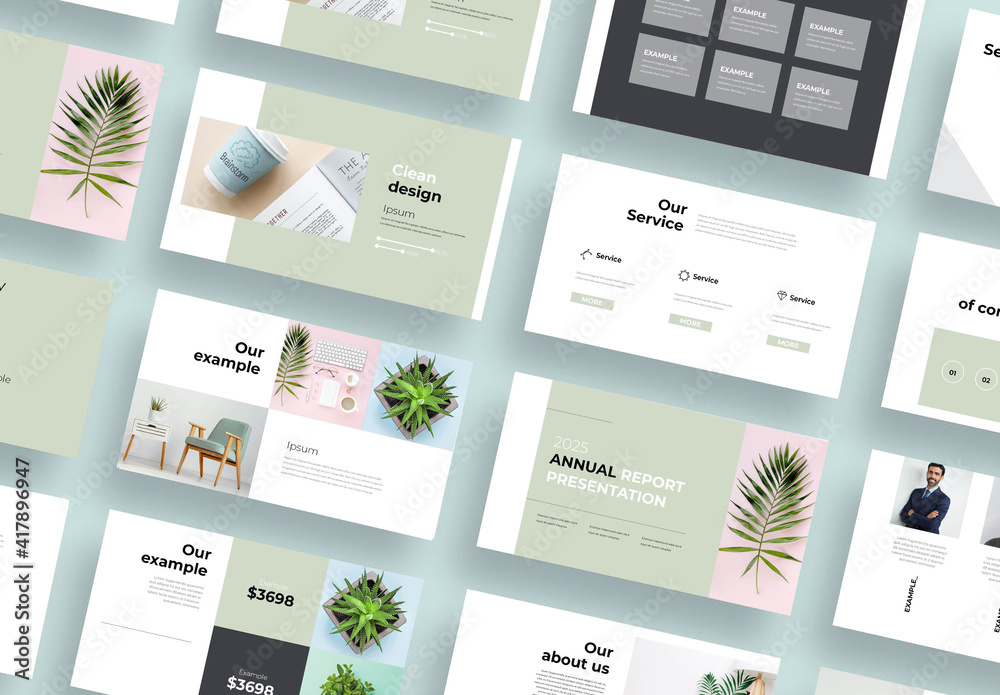 Clean Creative Presentation Layout Stock Template | Adobe Stock