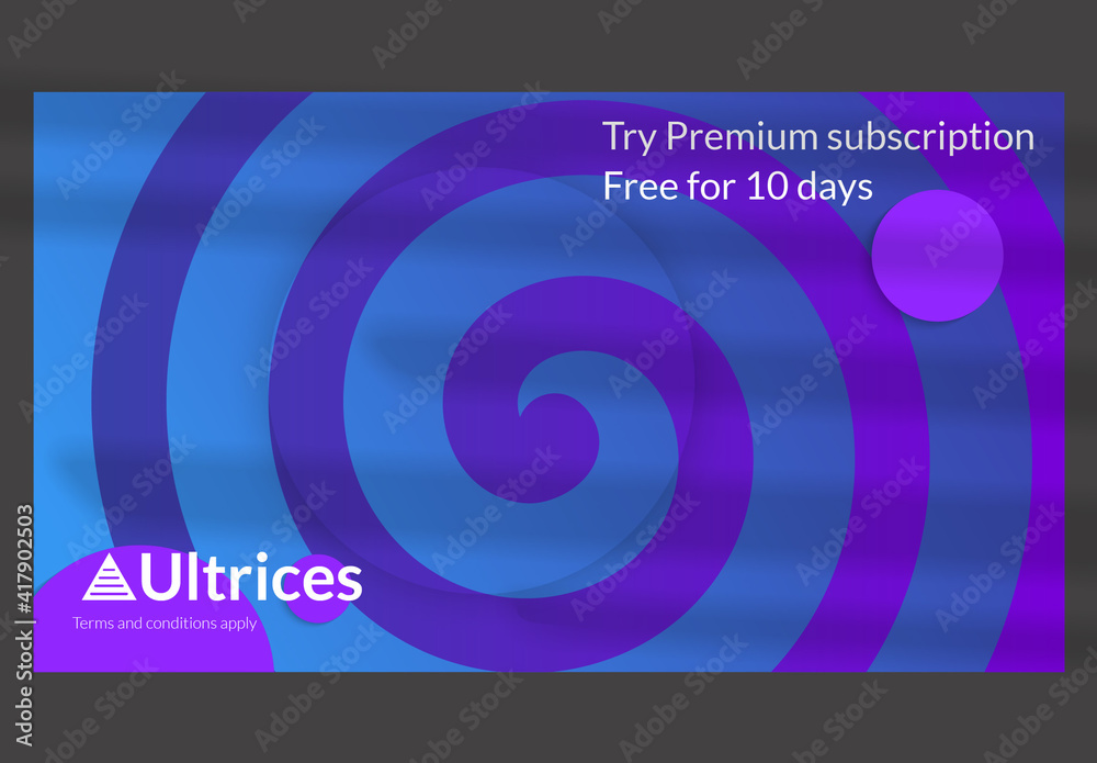 Slideshow Ad Layout with Vanishing Gradient Stock Template | Adobe Stock