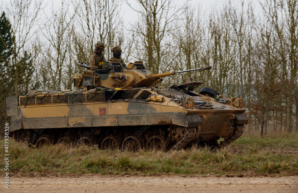 british army FV510 warrior light infantry fighting vehicle tank on ...