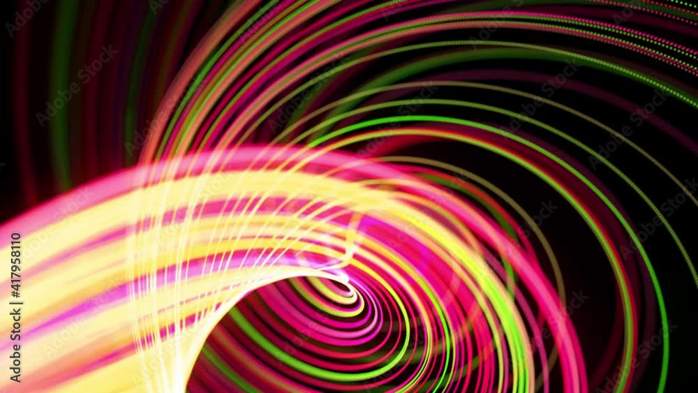 Light flow bg in 4k. Abstract looped background with light trails ...