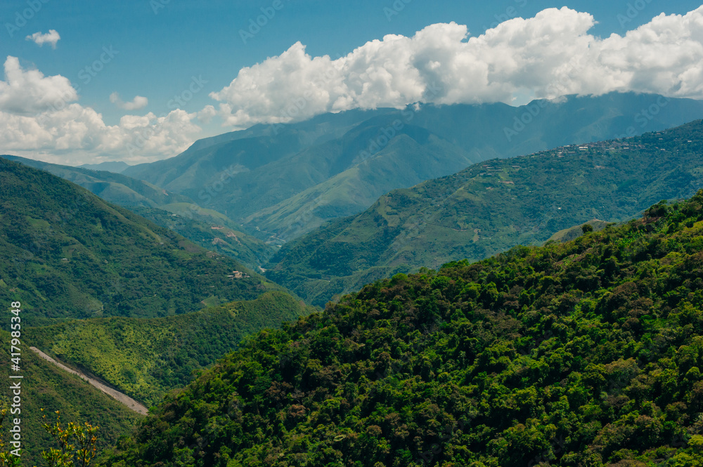 The Death Road is one of the most dangerous roads in the world Stock ...
