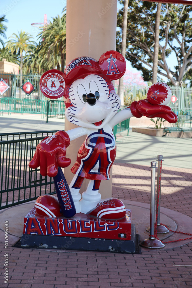 Anaheim, California - USA - March 1, 2021: Angel Stadium of Anaheim ...