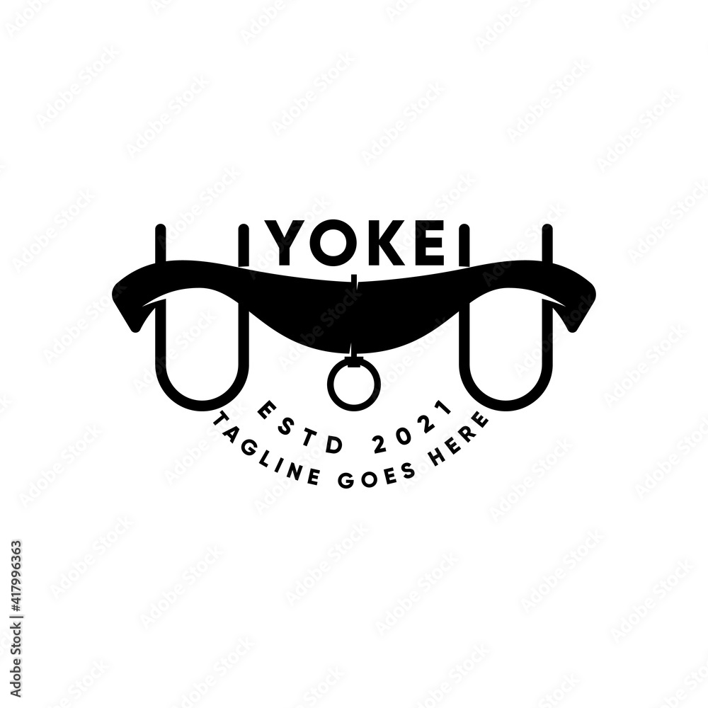 oxen yoke logo design inspirations Stock Vector | Adobe Stock