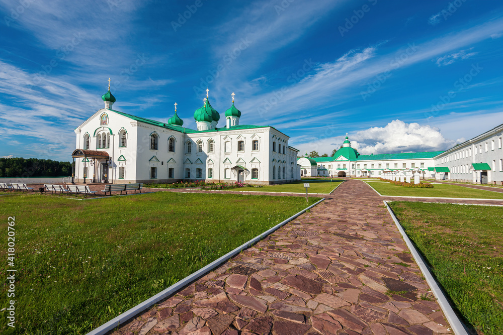 Stone Transfiguration Cathedral with the chapel of St. Alexander ...