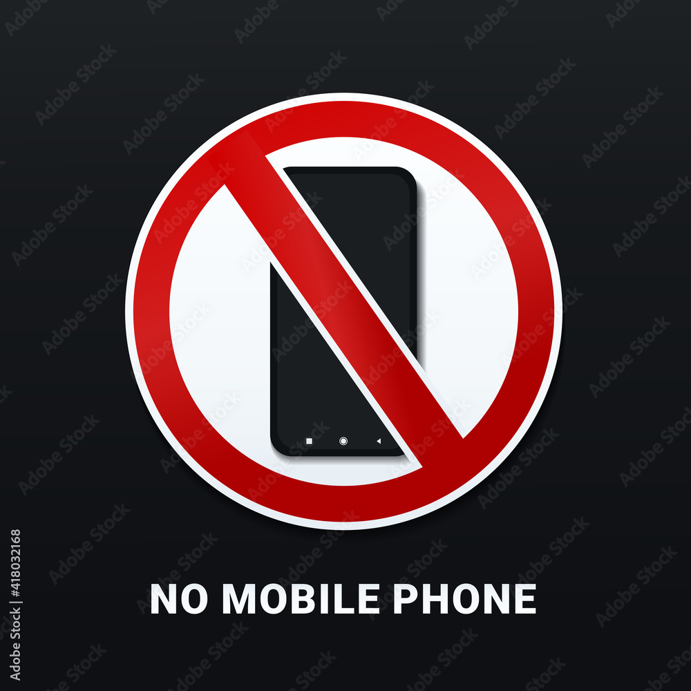 Turn off phone sign. No mobile phone. Illustration vector Stock Vector ... Turn off phone sign. No mobile phone. Illustration vector Stock Vector ...